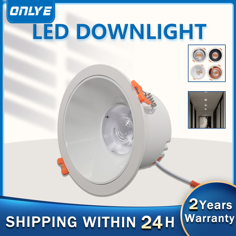 COB LED Downlight Ceiling Light 7W Anti-glare Downlight Recessed ...