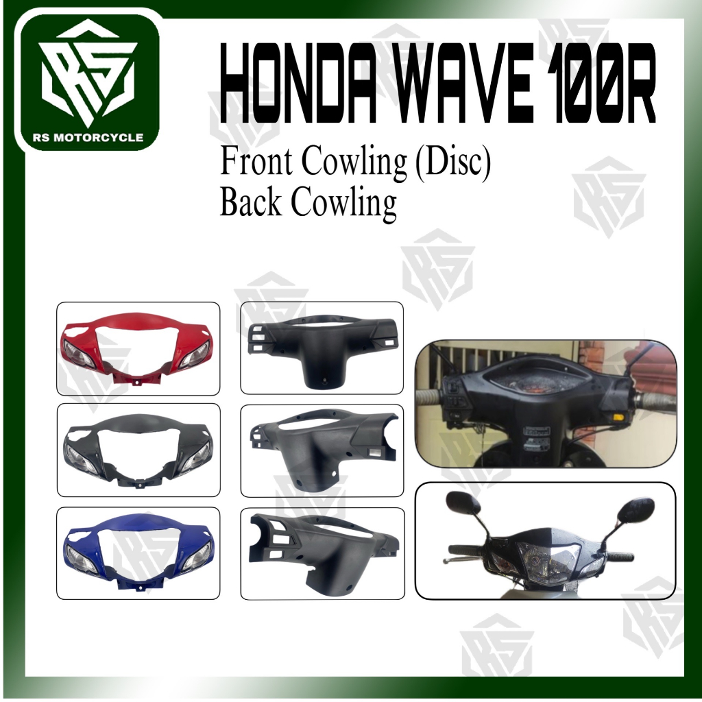 [RIDE SAFE] FRONT COWLING FOR HONDA WAVE 100R DISC A16 (NOTE NOT DRUM ...
