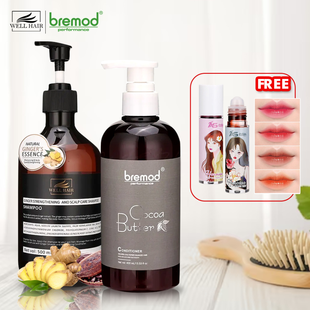 Bremod Natural Premium Hair Shampoo & Conditioner Natural Nourish Hair ...