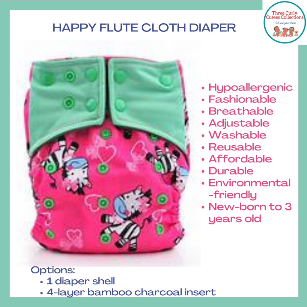 Happy Flute hypoallergenic washable reusable adjustable baby toddler ...