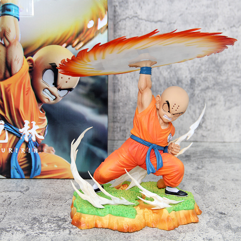Little akiba Anime dragon ball z krillin figure model toy with box ...