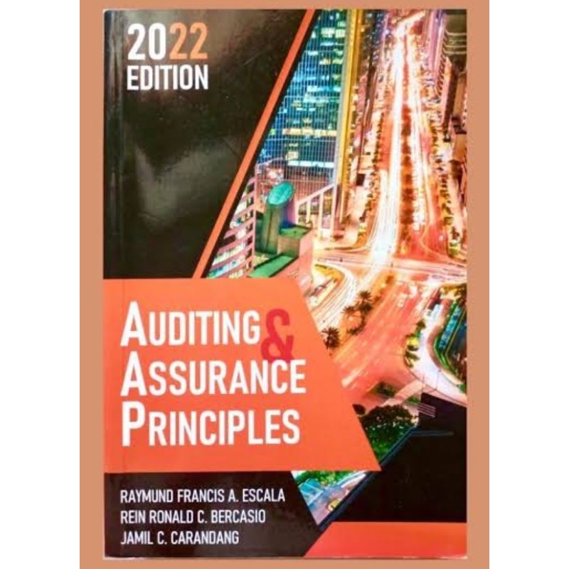 Auditing and Assurance Principles by Escala (2022 Edition) | Shopee ...