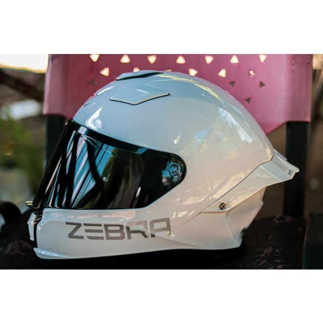 ZEBRA HELMET 655 NIFTY WHITE | Shopee Philippines
