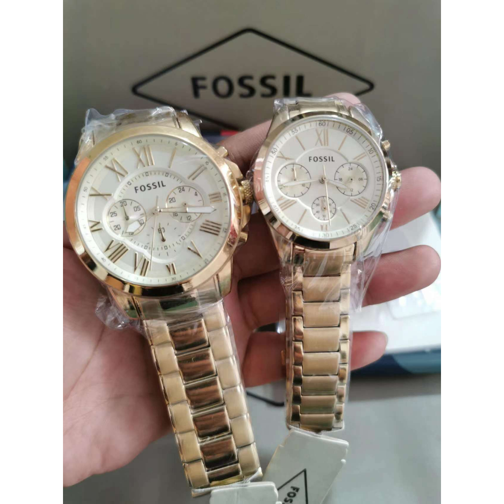 Fossil Watch Grant Chronograph Mens Watch Fossil Oversize | Shopee ...