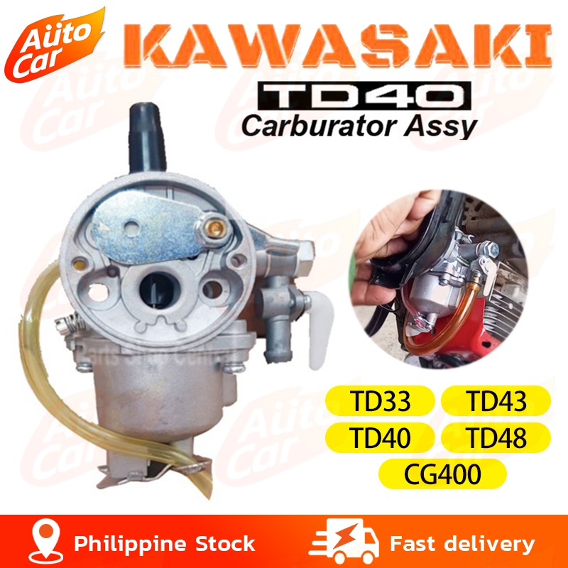 Kawasaki TD40 Grass cutter carburator assembly TD33 Carburetor Lawn Mower TD40 FD40 TD43 TD48 ...