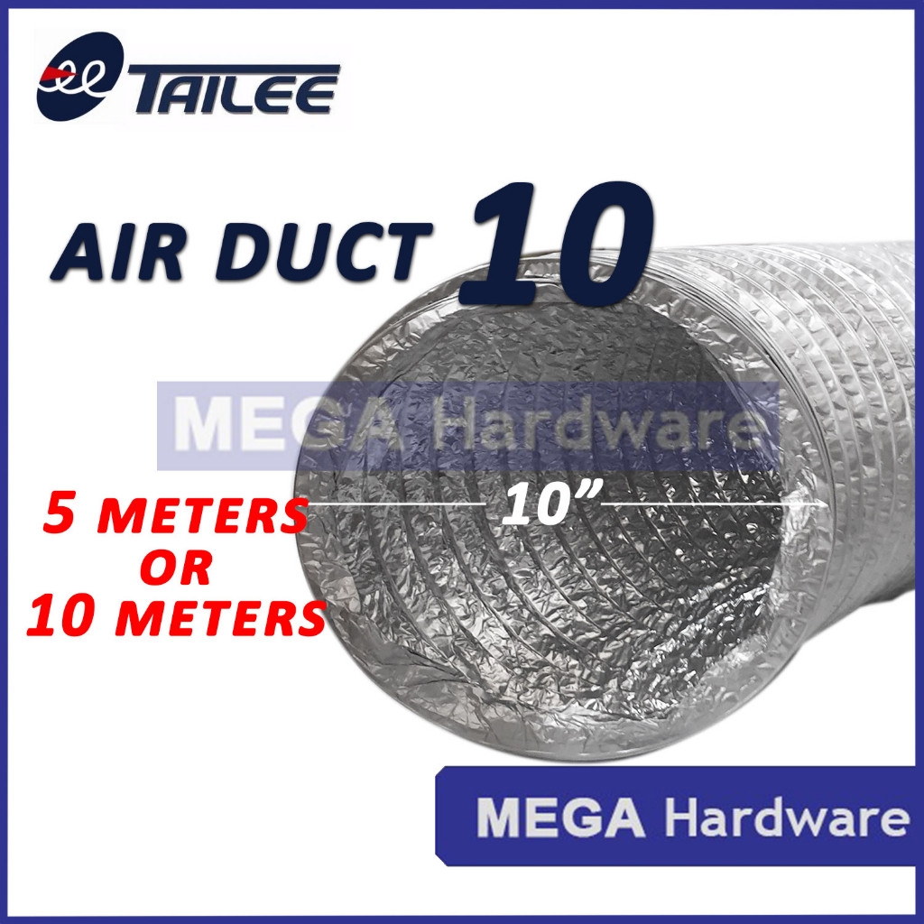 Tailee Flexible Aluminum Air Duct Hose Flexible Exhaust Hose 3 inch 4 5 ...