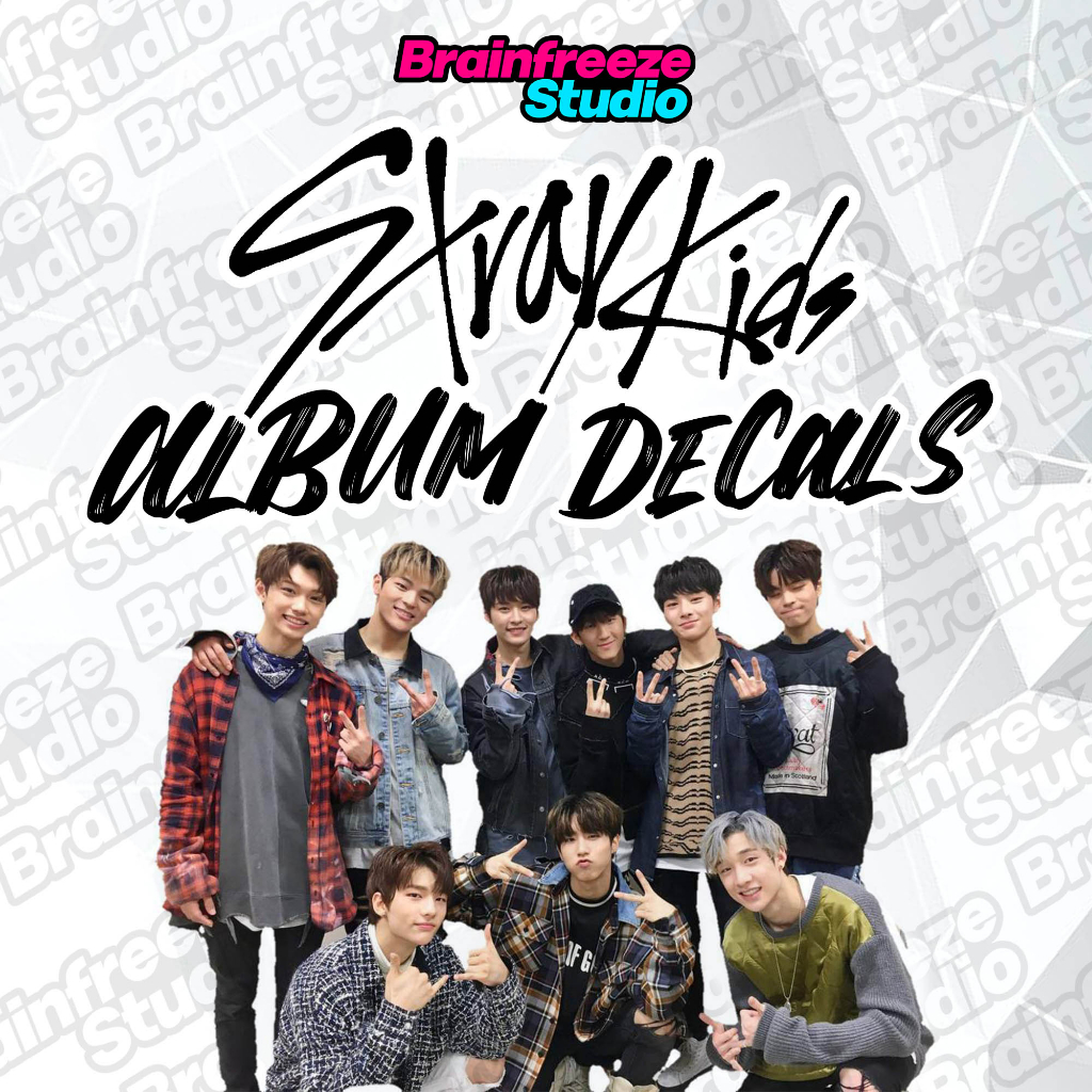 Stray Kids Album Decal Sticker Waterproof Aquaflask Tumbler Laptop ...