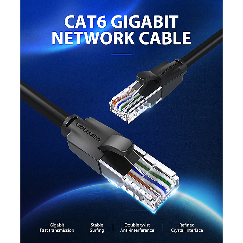 cat6 Lan Cable Ethernet 1000Mbps utp CAT6 RJ45 Network Connection Cable ...