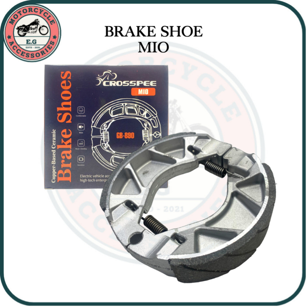 EG Motorcycle Brake Shoe for Mio/Beat/Tmx/CT100/Xrm | Shopee Philippines
