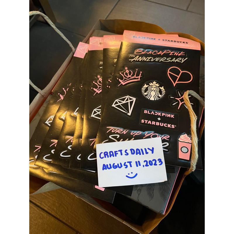 BLACKPINK STARBUCKS STICKERS LIMITED EDITION PH | Shopee Philippines