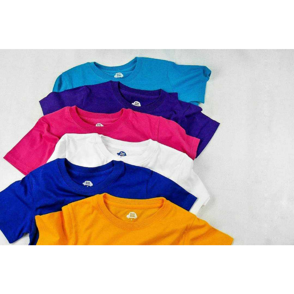 Plain T-shirt for kids ( Dannon Clothing ) | Shopee Philippines
