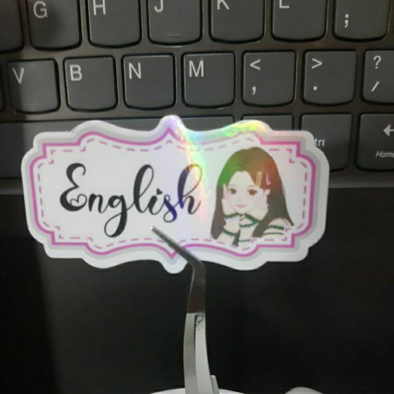 Subject and Name Stickers Waterproof CHIBI Design | Shopee Philippines