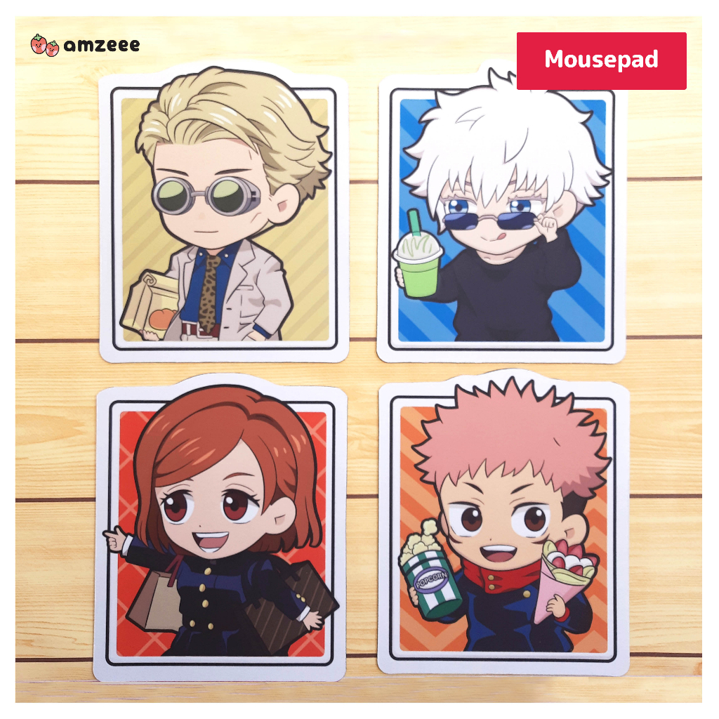 Jujutsu Kaisen Mousepad - Yuji Itadori Satoru Gojo Megumi Fushiguro ...