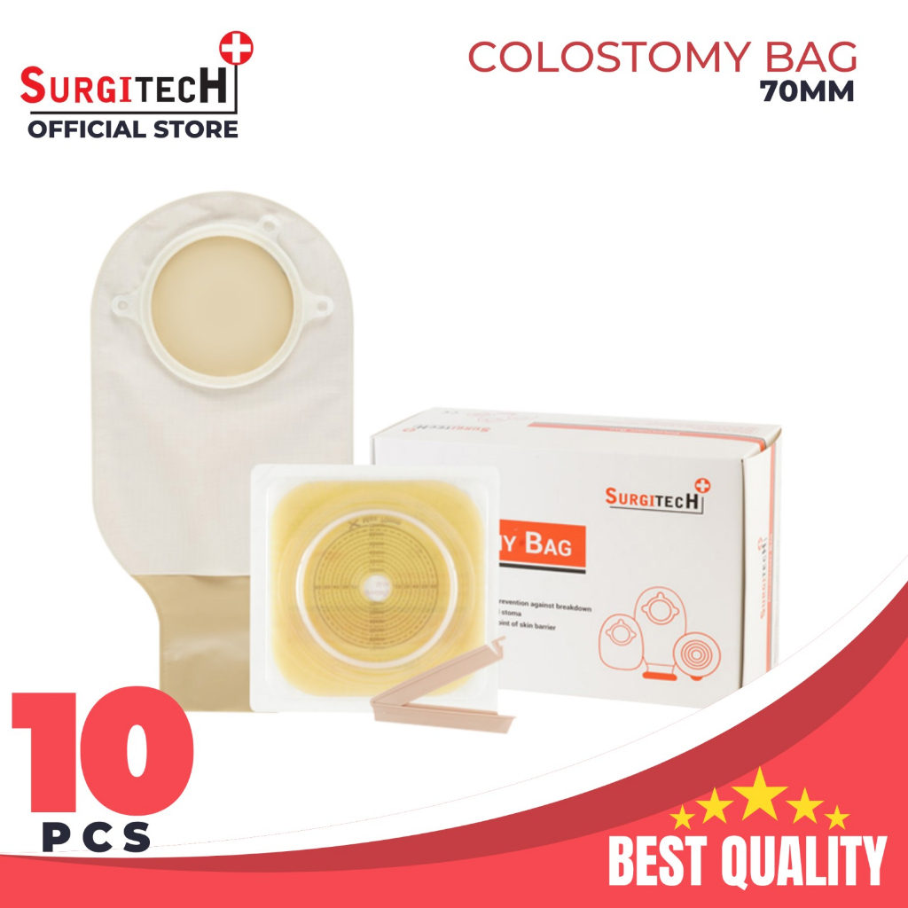 Surgitech Colostomy Bag 70mm (10PCS) | Shopee Philippines