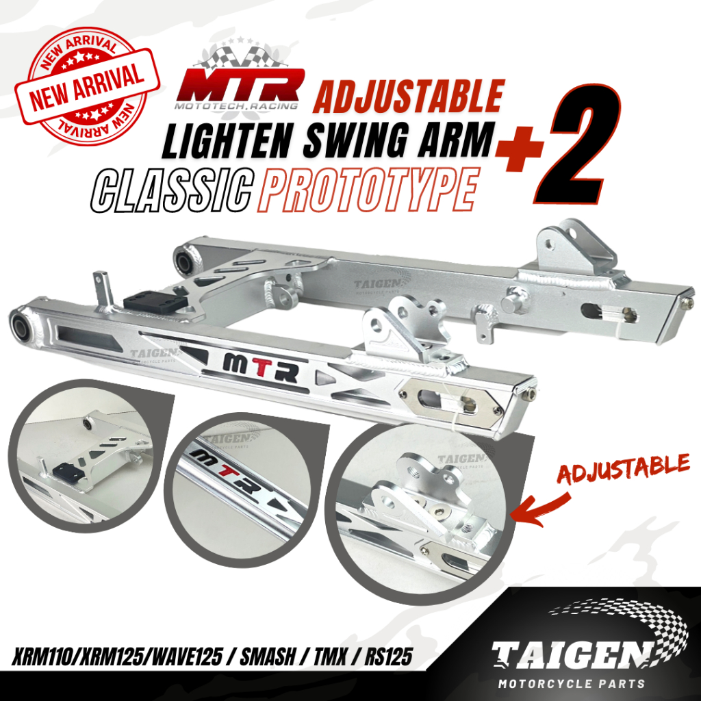 MTR Adjustable Plus 2 Prototype V2 Swing Arm ( Wave Xrm Smash Dash ...