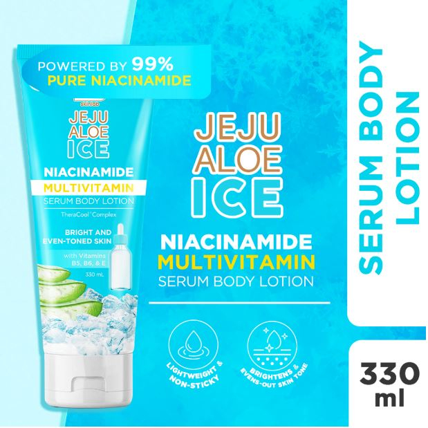 Fresh Skinlab Jeju Aloe Ice Niacinamide Multivitamin Serum Body Lotion ...
