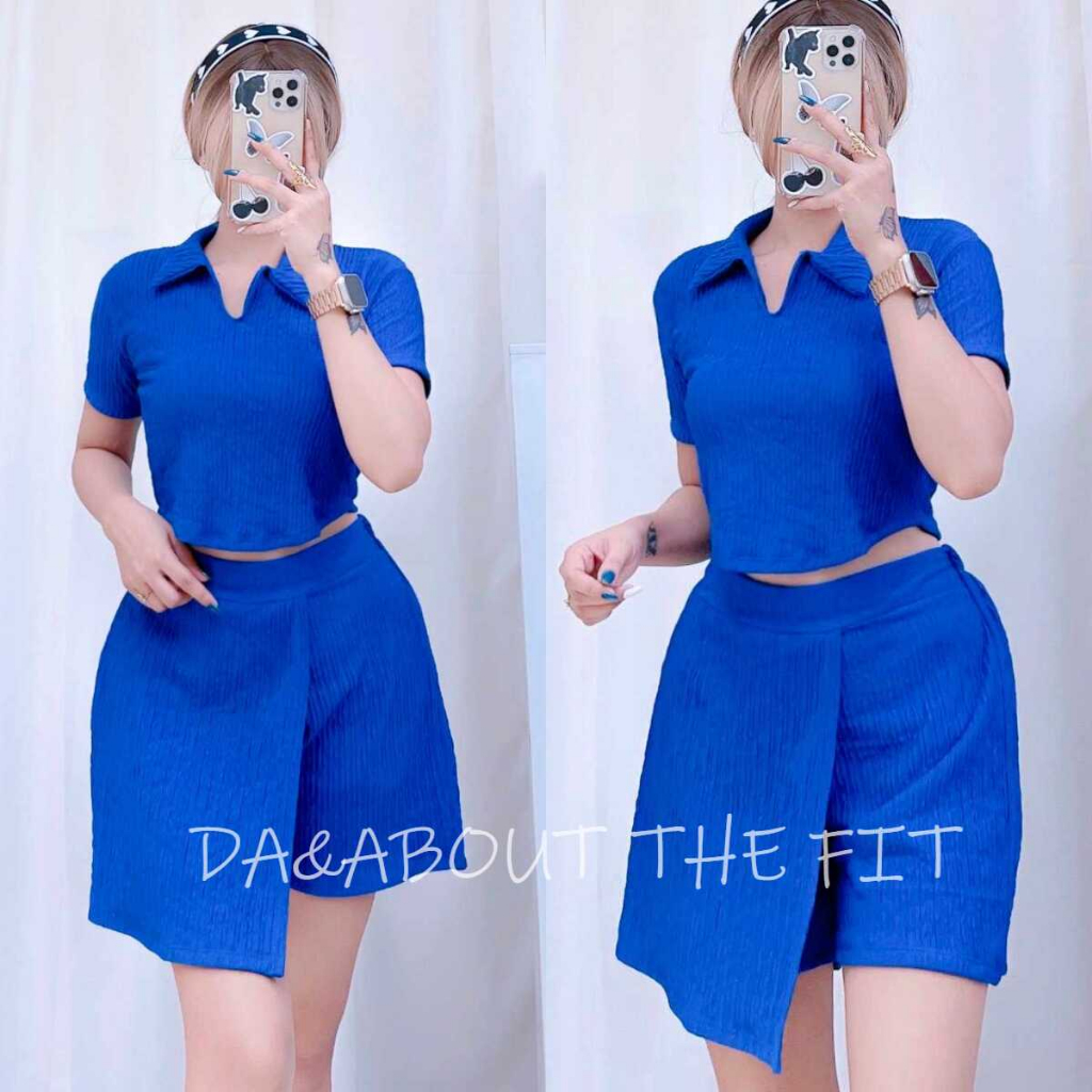 Linda Coords Polo Top Terno Skort Coordinate | Shopee Philippines