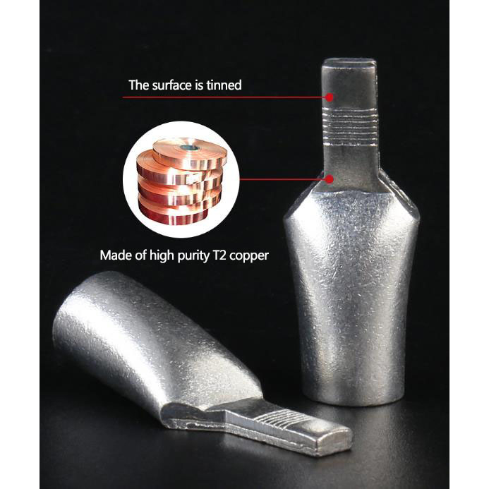 Thickening type C45 Breaker Plug Copper Tin Plated Pin-Shaped Cable ...