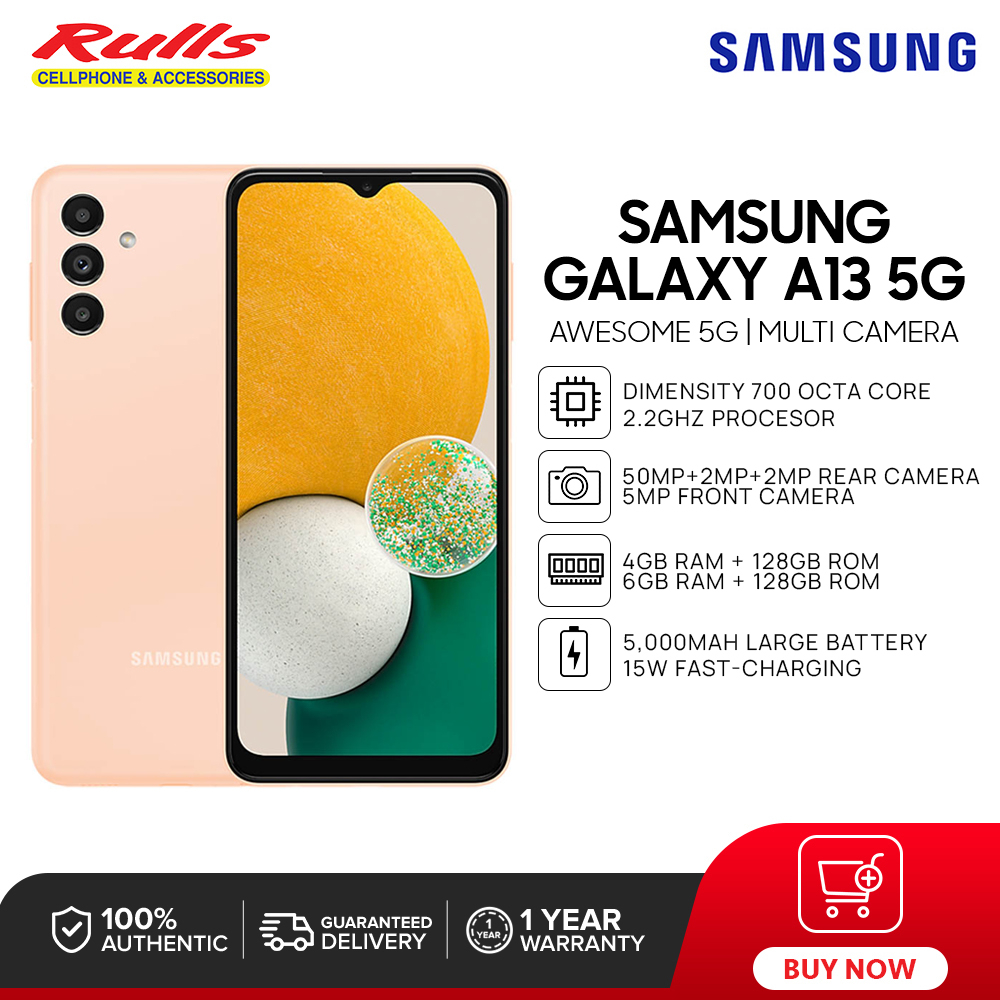 Samsung Galaxy A13 5G Smartphone | 4GB/6GB RAM+128GB ROM | MediaTek ...