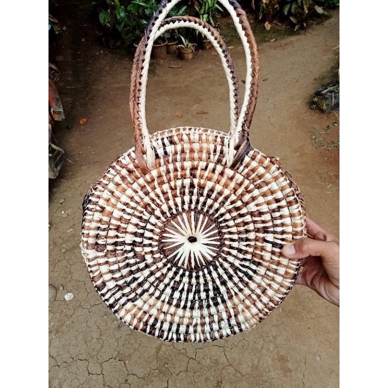 new spider design abaca tote bag with varnish | Shopee Philippines