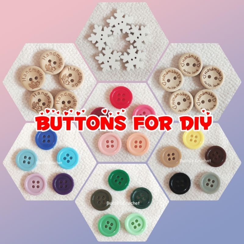 Buttons for your DIY - 15mm - 18mm | Shopee Philippines