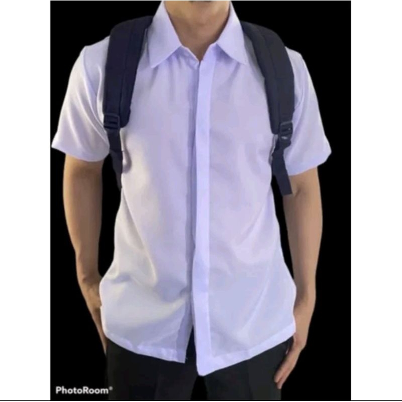 POLO BARONG SCHOOL UNIFORM FOR MEN (COVER BUTTON) | Shopee Philippines