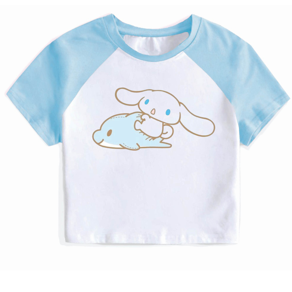 Cinnamoroll graphic design slim fit crop top | Shopee Philippines