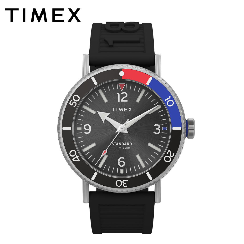 Timex Standard Diver Black Resin Analog Watch For Men TW2V71800 STYLE ...