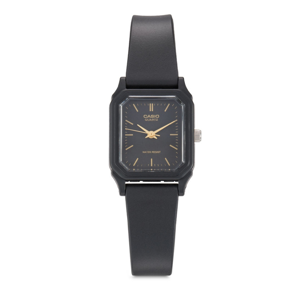 Casio LQ-142-1EDF Analog Black Rubber Strap Watch For Women | Shopee ...