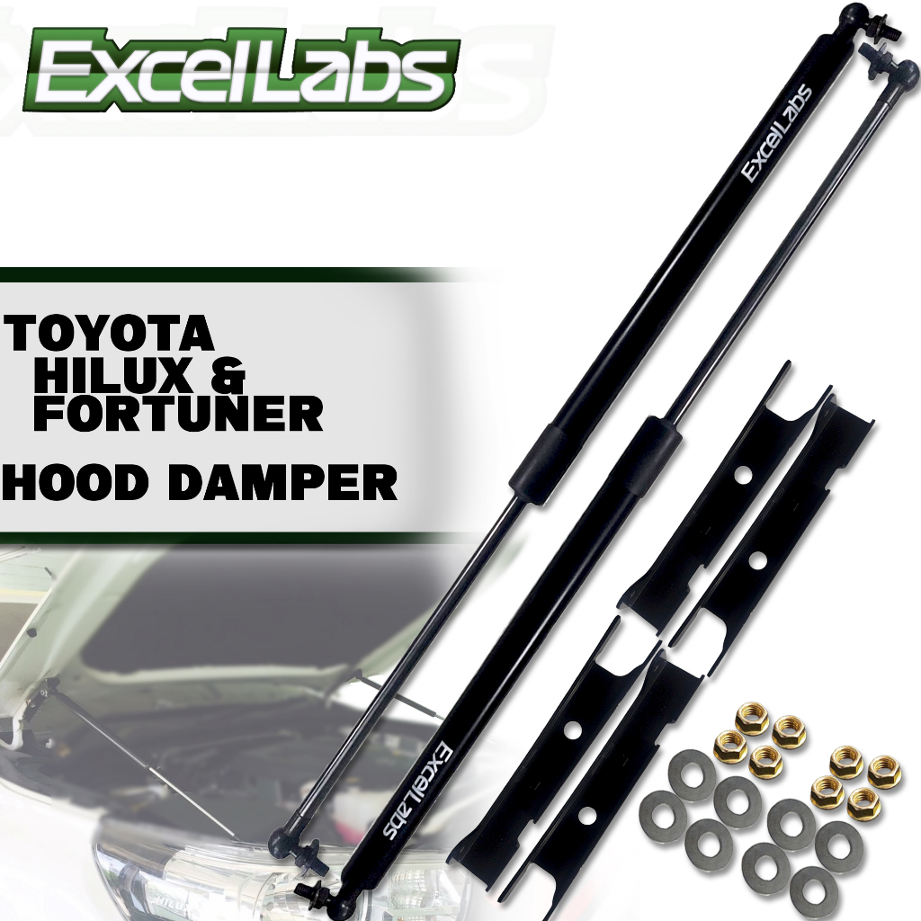 EXCELLABS Premium Quality Hood Damper Bonnet Shock Kit for Toyota Hilux ...
