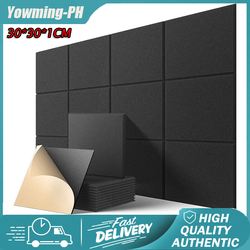 12PCS Acoustic Panels Soundproof Padding Wall Sound Proof Foam Panels ...