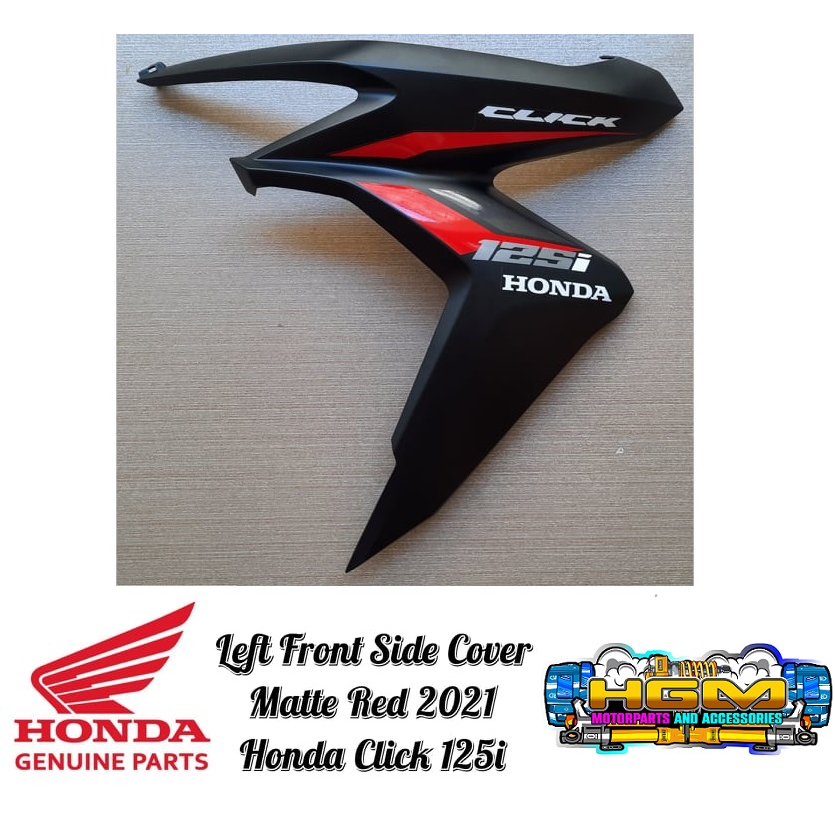 LEFT SIDE FRONT COVER (MATTE BLACK) 2021 MODEL HONDA CLICK 125i V2 ...