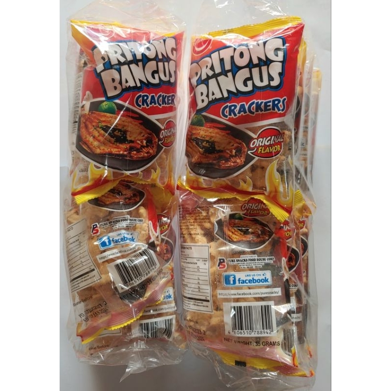 2 Packs Pritong Bangus Crackers | Shopee Philippines