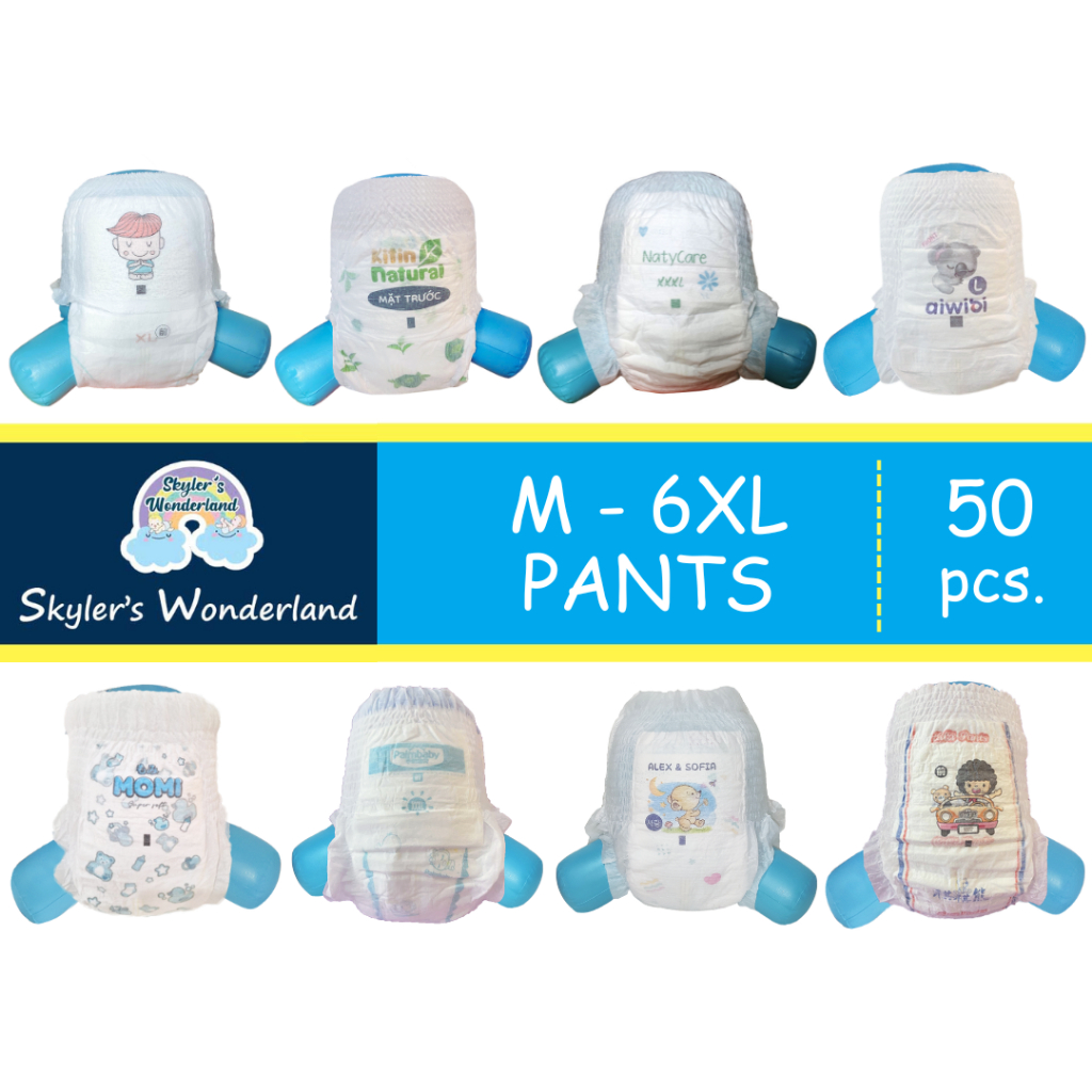 SW Korean Diaper Pants M-4XL and 6XL by 50pcs Ultra thin and Dry ...