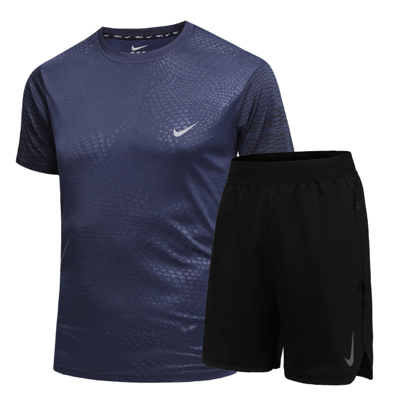 Nike Summer suit Cooling suit Sports short sleeve Athletic shorts ...