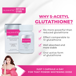 Nuwhite S-Acetyl Glutathione with Collagen Sodium Ascorbate and Vitamin E | Shopee Philippines