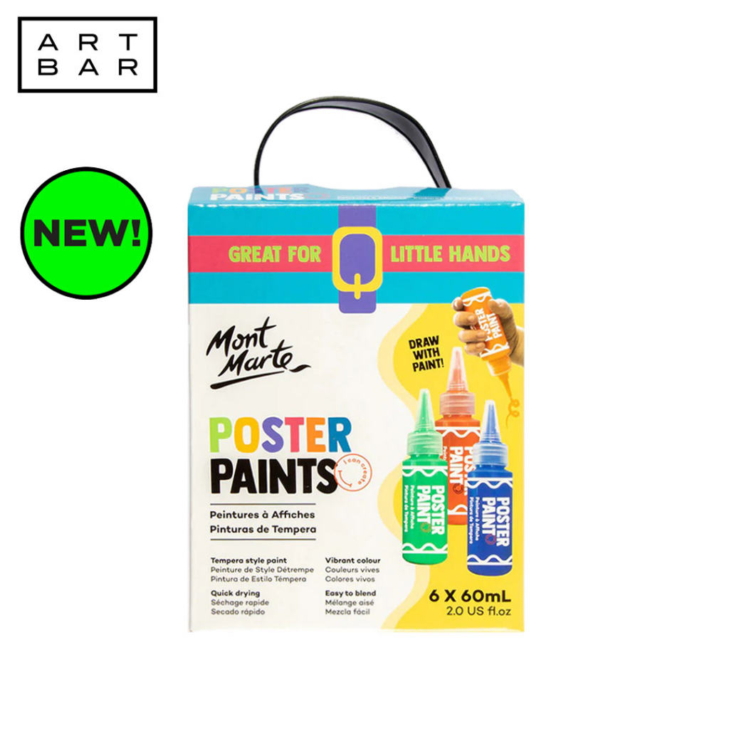 Mont Marte Poster Color Set 6 Piece x 60ml MPST6001 - Art Bar | Shopee ...