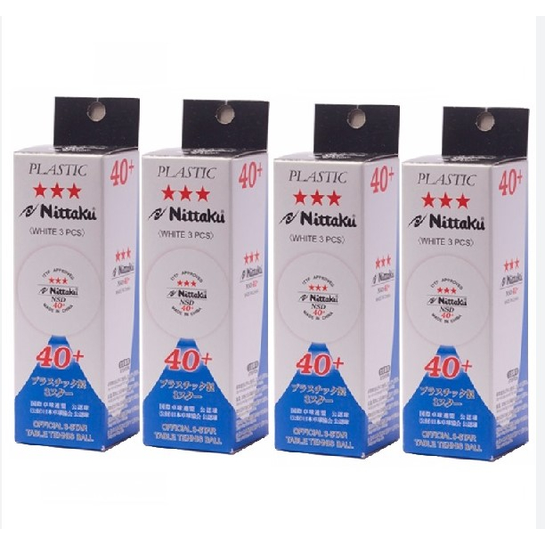 1box Nittaku 3star 40+ Table tennis balls original nittaku nsd pingpong ball 1box 3pcs balls ...