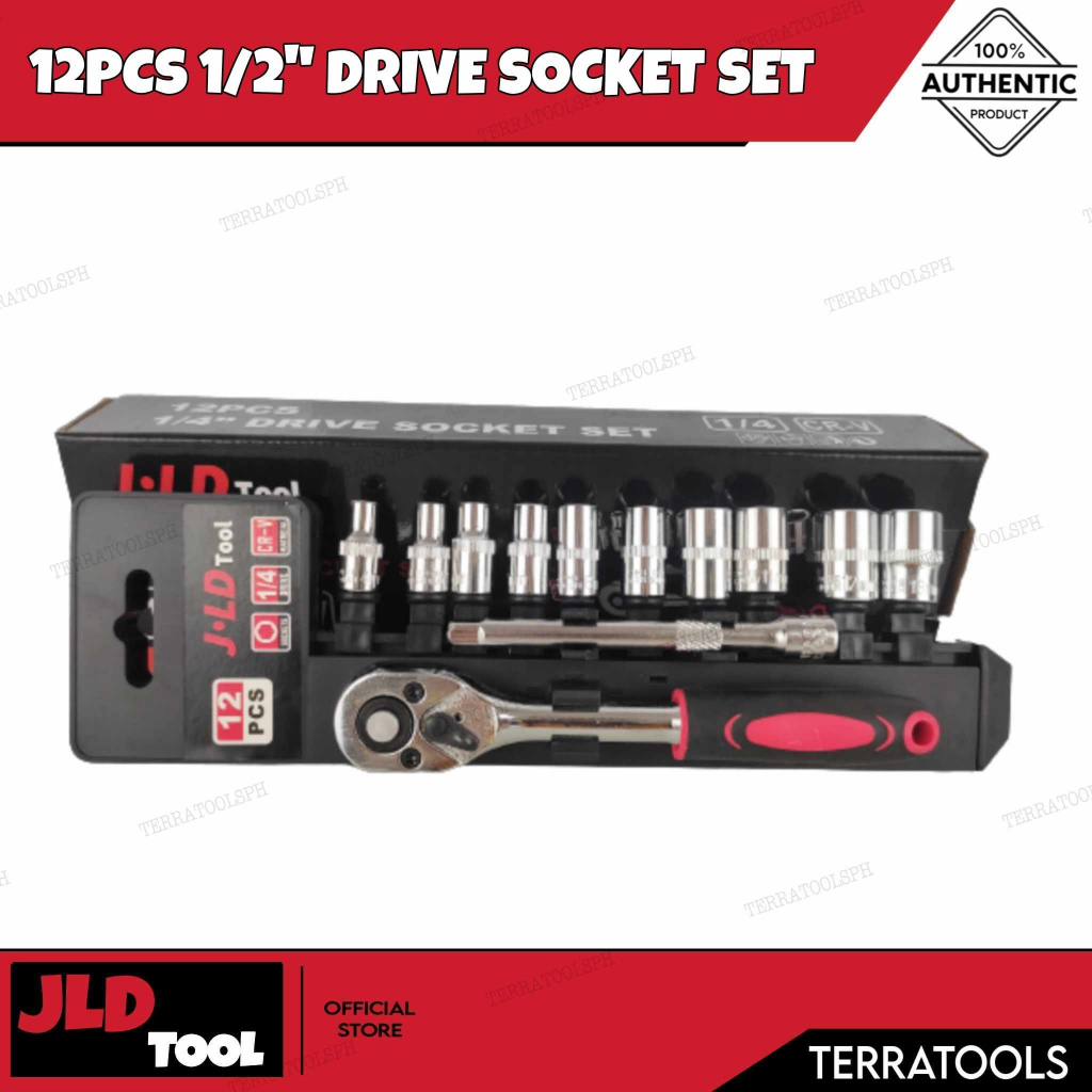 JLD Tool 12Pcs 1/4" Drive Socket Set 4-13mm | Shopee Philippines
