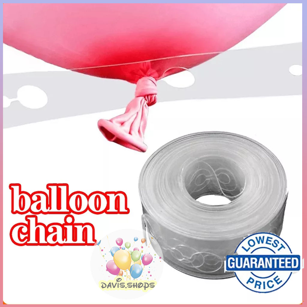 Balloon Chain 5 Meters Balloon Chain Double Hole For Balloon Decoration ...