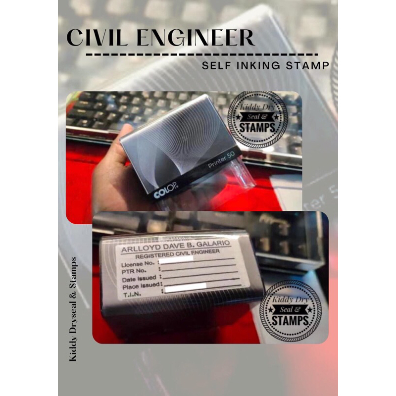 COLOP 50 NEU Printer Series | Self Inking Stamp | | Civil Engr ...
