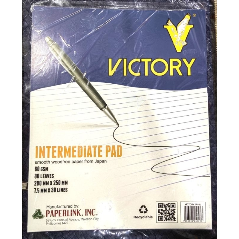 Victory Intermediate pad 80's ( 5pads in 1pack) | Shopee Philippines