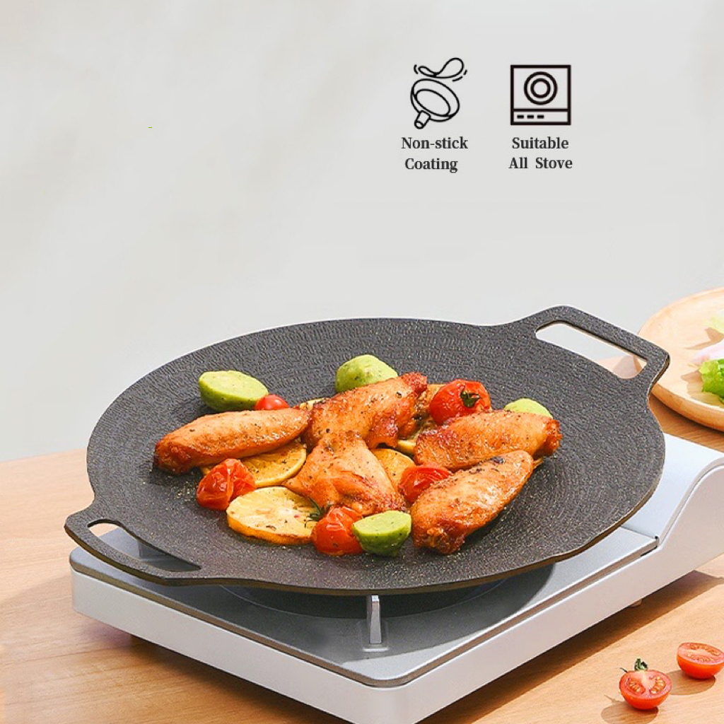 Maifan stone grill pan Korean bbq grill pan barbecue outdoor barbecue ...
