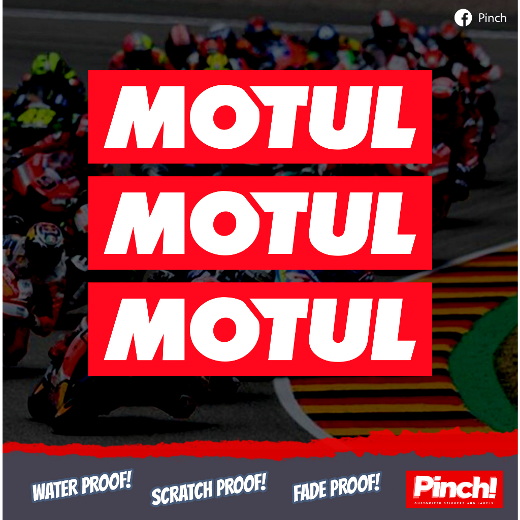 Pinch Motorcycle Sticker - Motul 4pcs | Shopee Philippines