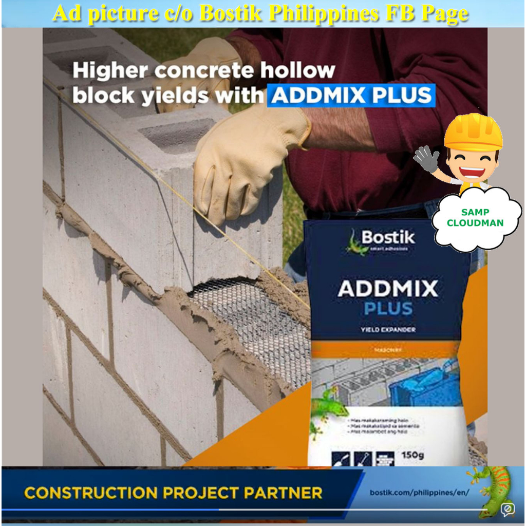 Bostik Addmix Easy Plus Ultra Easy Mortar & Plaster, Yield Expander ...