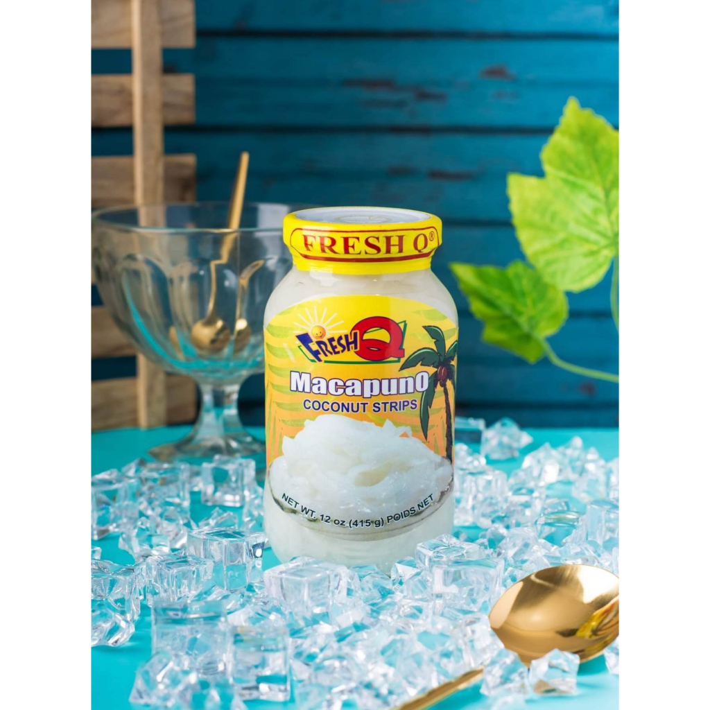 Fresh Q Sweet Preserve Macapuno (Coconut Strips) 12 oz | Shopee Philippines