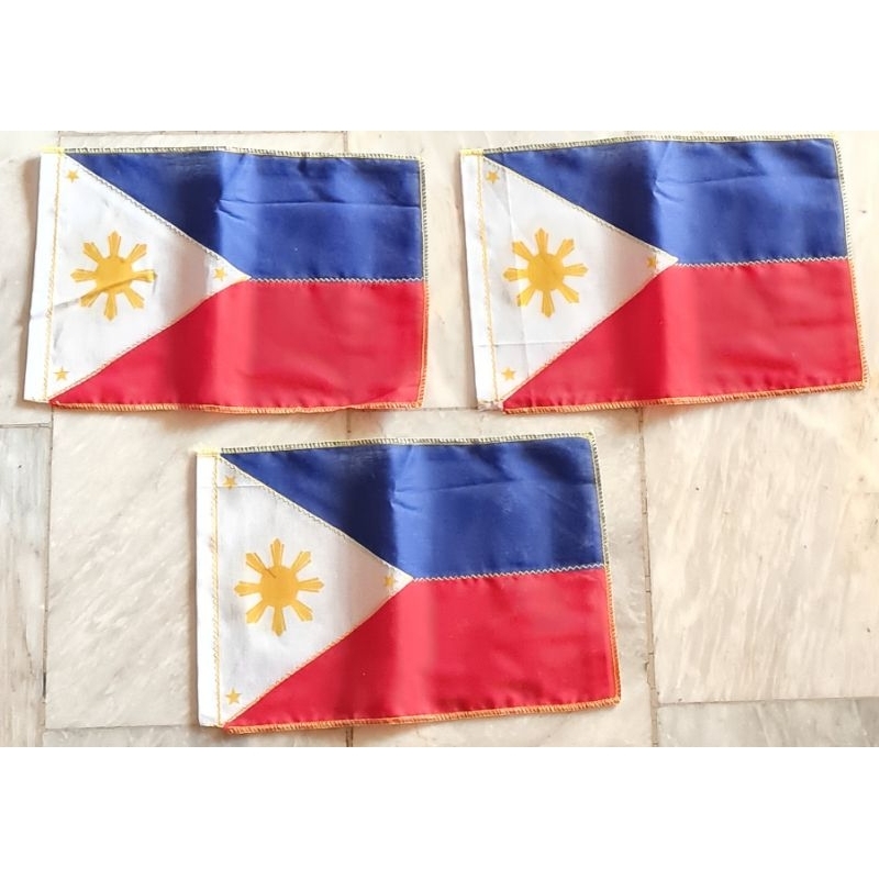 Philippine Flaglets Flag COTTON 18x28cm (3Pieces) | Shopee Philippines