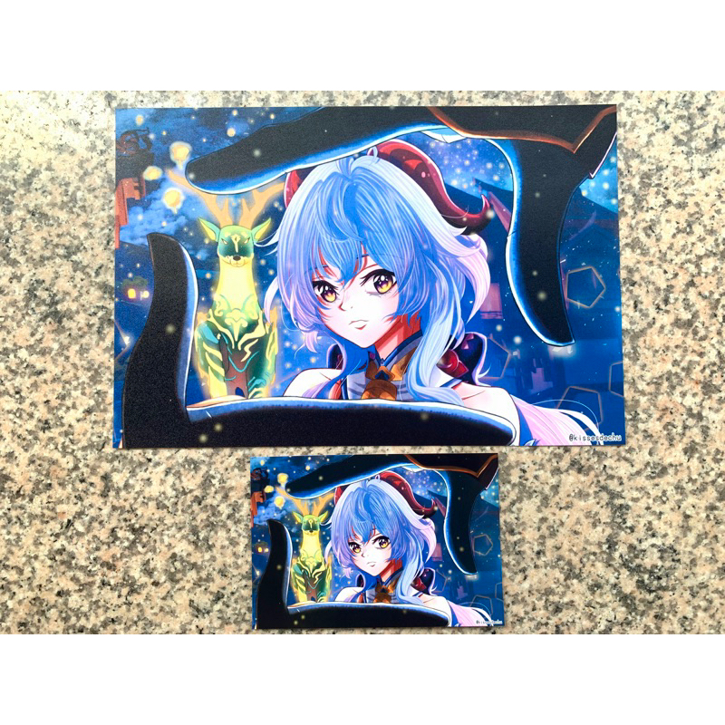 Genshin Impact Ganyu Lantern Rite Art Print [FANMADE] | Shopee Philippines