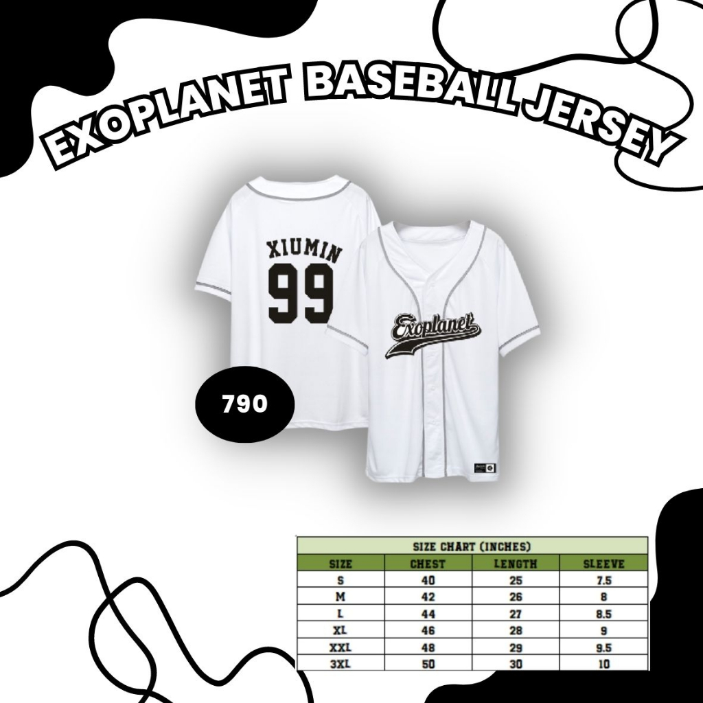EXOPLANET BASEBALL JERSEY EMBROIDERED (LAST STOCK) | Shopee Philippines