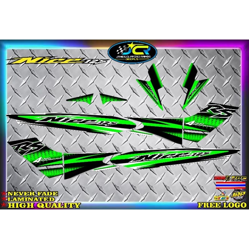 Rs 125 Carb Nice Stock Decals Sticker | Shopee Philippines